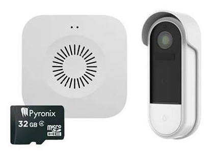 Pyronix Smart HD Video Doorbell Kit Includes Chime & 32GB Micro SD Card