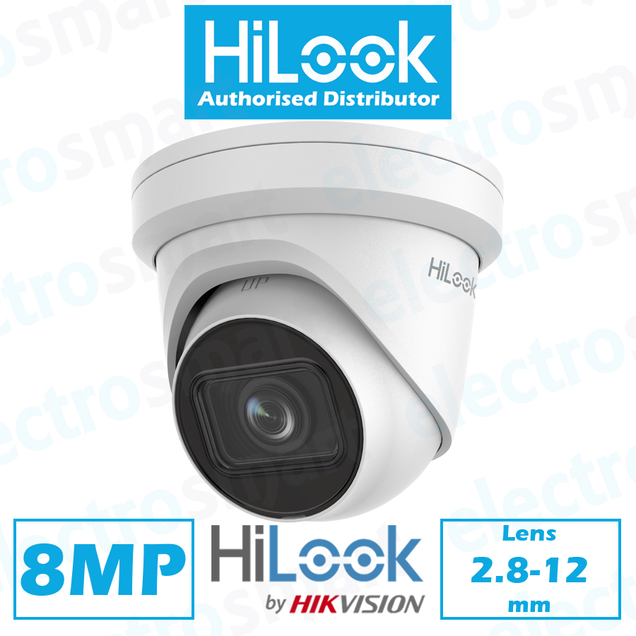 IPC-T680H-Z(2.8-12mm) HiLook by Hikvision 8MP 4K Turret Network IP PoE ...