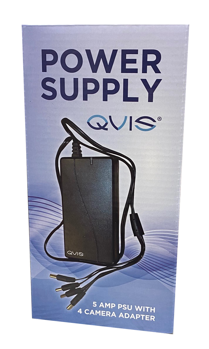 QVIS 5A Power Supply Unit with 4 Way Splitter (60w)