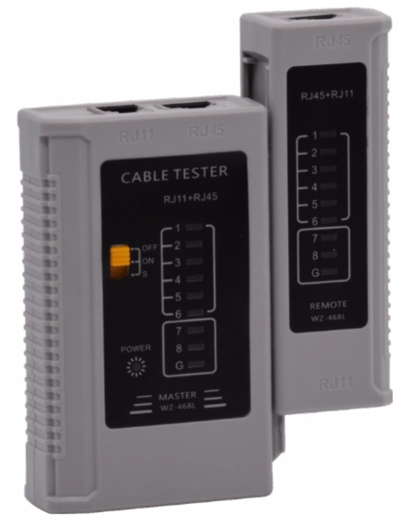 Blake CAT5e CAT6 and RJ11 Network Cable LAN Tester with PoE Protection